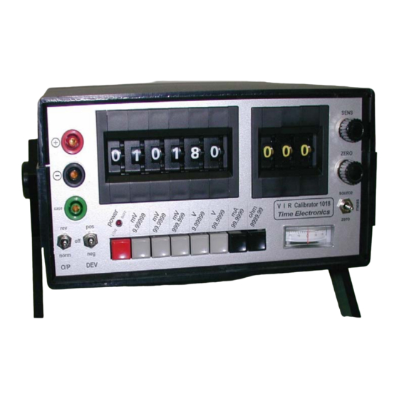 TIME ELECTRONICS 1018 TECHNICAL MANUAL Pdf Download | ManualsLib