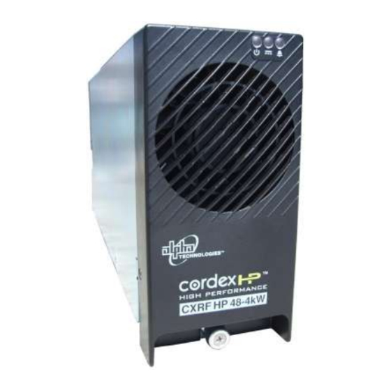 ALPHA TECHNOLOGIES CORDEX CXRF 48-3.6KW INSTALLATION AND OPERATION ...