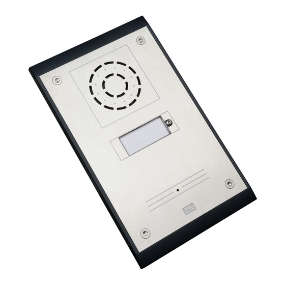 2N IP UNI INSTALLATION MANUAL Pdf Download | ManualsLib