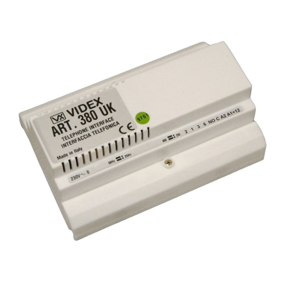 VIDEX ART380 MANUAL Pdf Download | ManualsLib