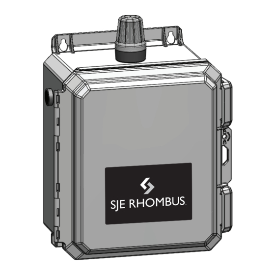 SJE RHOMBUS INSTALLER FRIENDLY SERIES INSTALLATION AND OPERATION MANUAL ...