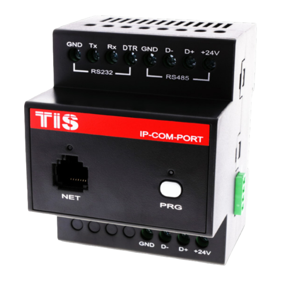TIS IP-COM-PORT INSTALLATION MANUAL Pdf Download | ManualsLib