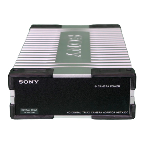 SONY DIGITAL HDVS HDFX200 OPERATION MANUAL Pdf Download | ManualsLib