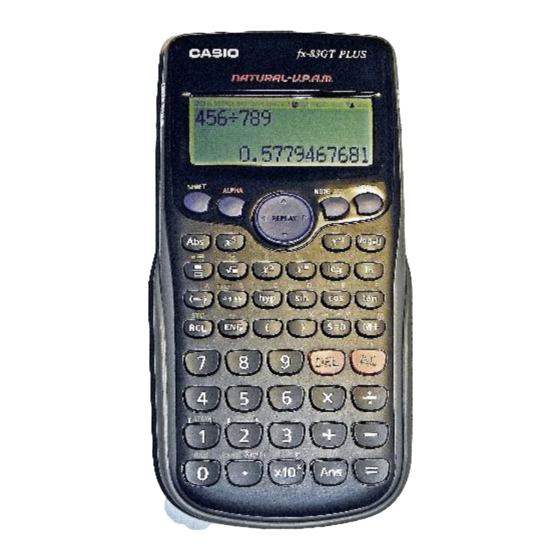 CASIO FX-83 USING Pdf Download | ManualsLib
