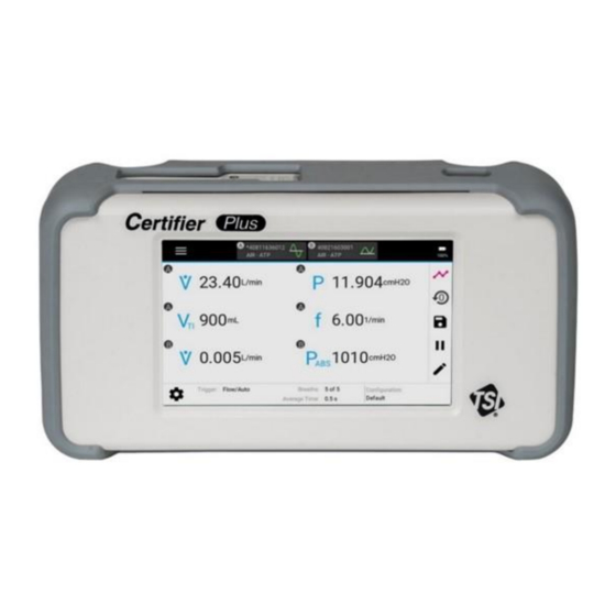 TSI INSTRUMENTS CERTIFIER PLUS 4080-F USER MANUAL Pdf Download | ManualsLib