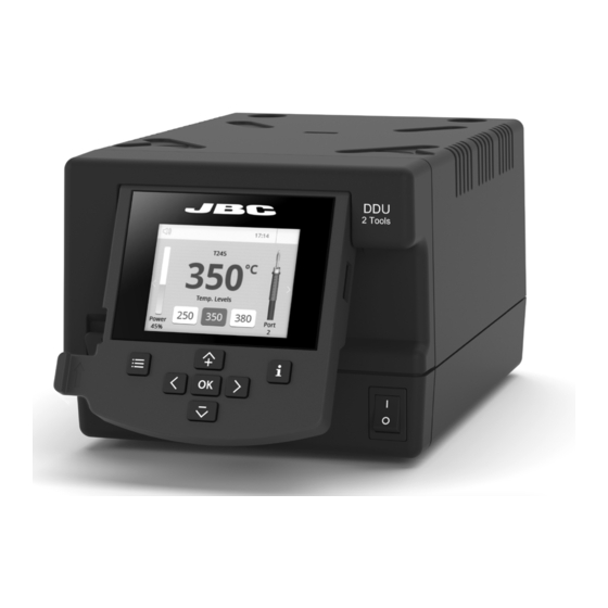 JBC DDU INSTRUCTION MANUAL Pdf Download | ManualsLib