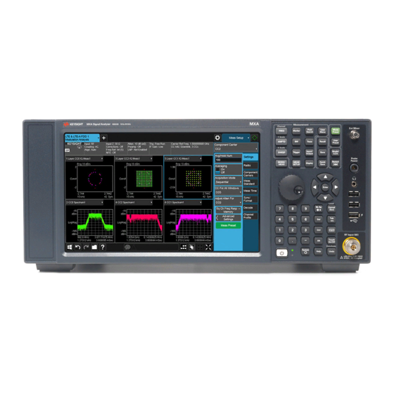 KEYSIGHT TECHNOLOGIES X-SERIES INSTALLATION NOTES Pdf Download | ManualsLib