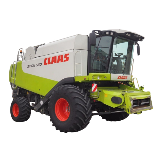 CLAAS LEXION 560 OPERATOR'S MANUAL Pdf Download | ManualsLib