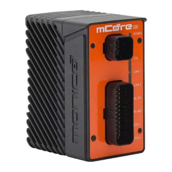 MONICO MCORE SDR OPERATION MANUAL Pdf Download | ManualsLib