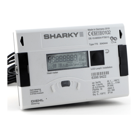 DIEHL METERING SHARKY 775 INSTALLATION MANUAL Pdf Download | ManualsLib