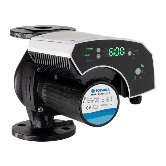 LOWARA ECOCIRC XL SERIES INSTALLATION, OPERATION AND MAINTENANCE MANUAL Pdf Download | ManualsLib