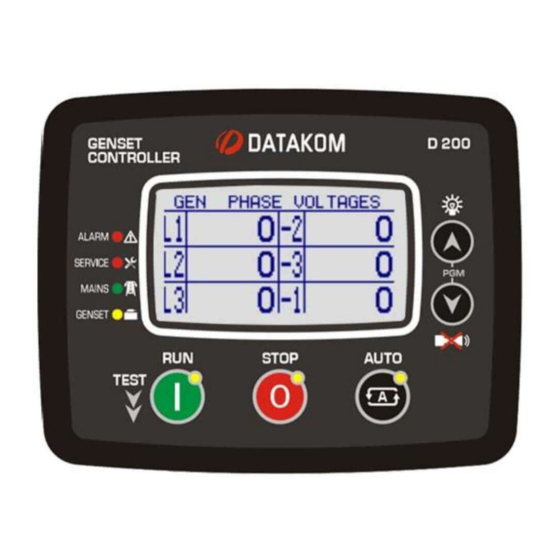 DATAKOM D-200 MK2 USER MANUAL Pdf Download | ManualsLib