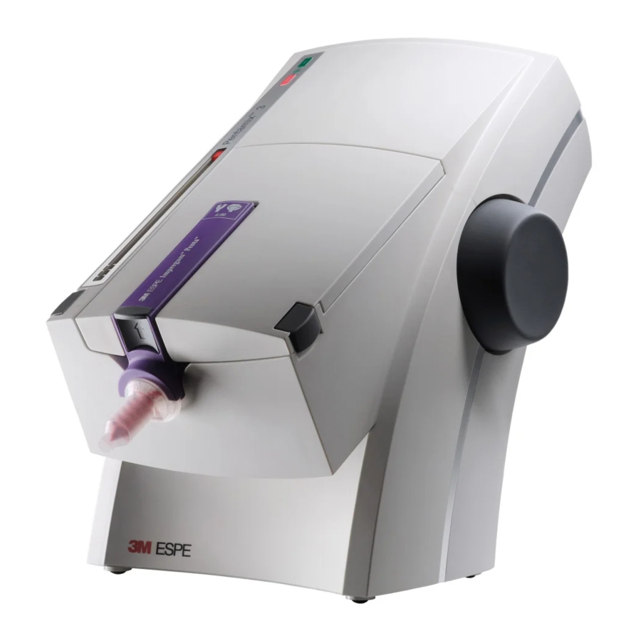 3M ESPE PENTAMIX 3 OPERATING INSTRUCTIONS MANUAL Pdf Download | ManualsLib