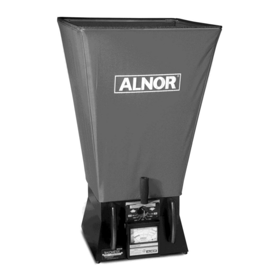 ALNOR BALOMETER 6461 OWNER'S MANUAL Pdf Download | ManualsLib