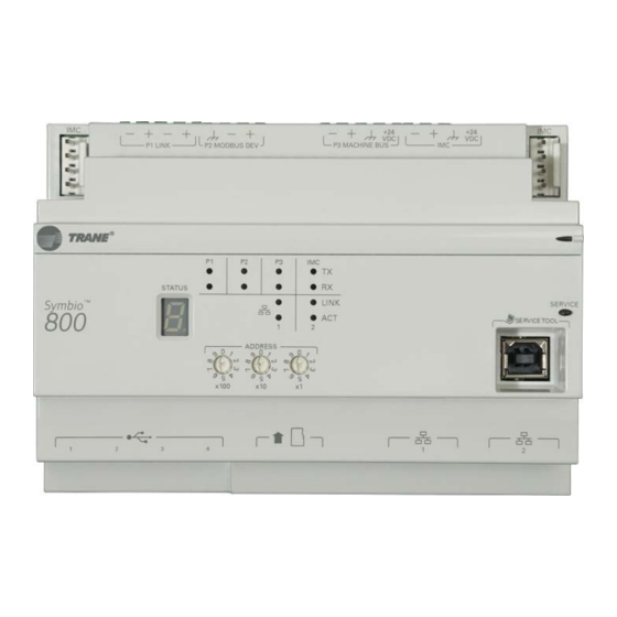 TRANE SYMBIO 800 INSTALLATION INSTRUCTIONS MANUAL Pdf Download | ManualsLib