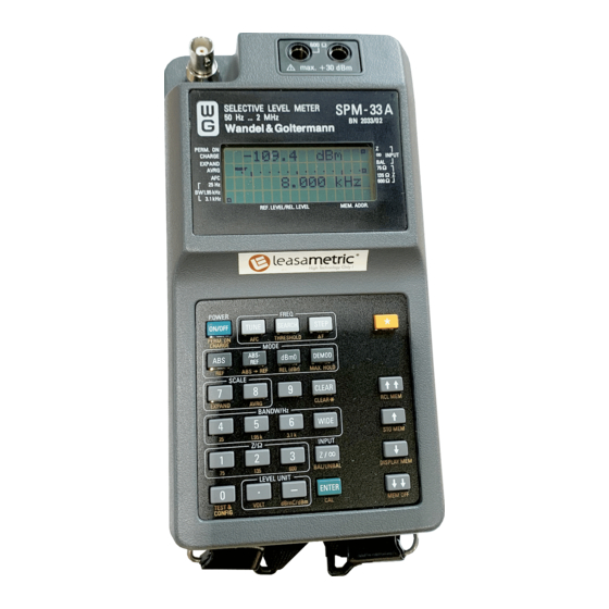 ACTERNA SPM-32A OPERATING MANUAL Pdf Download | ManualsLib