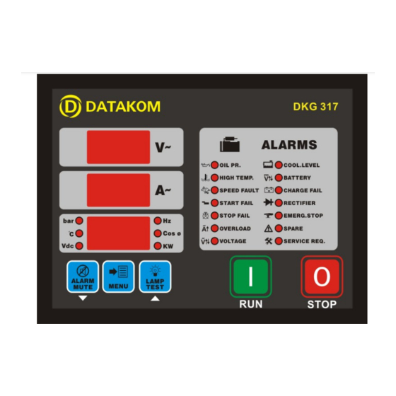 DATAKOM DKG-317 USER MANUAL Pdf Download | ManualsLib