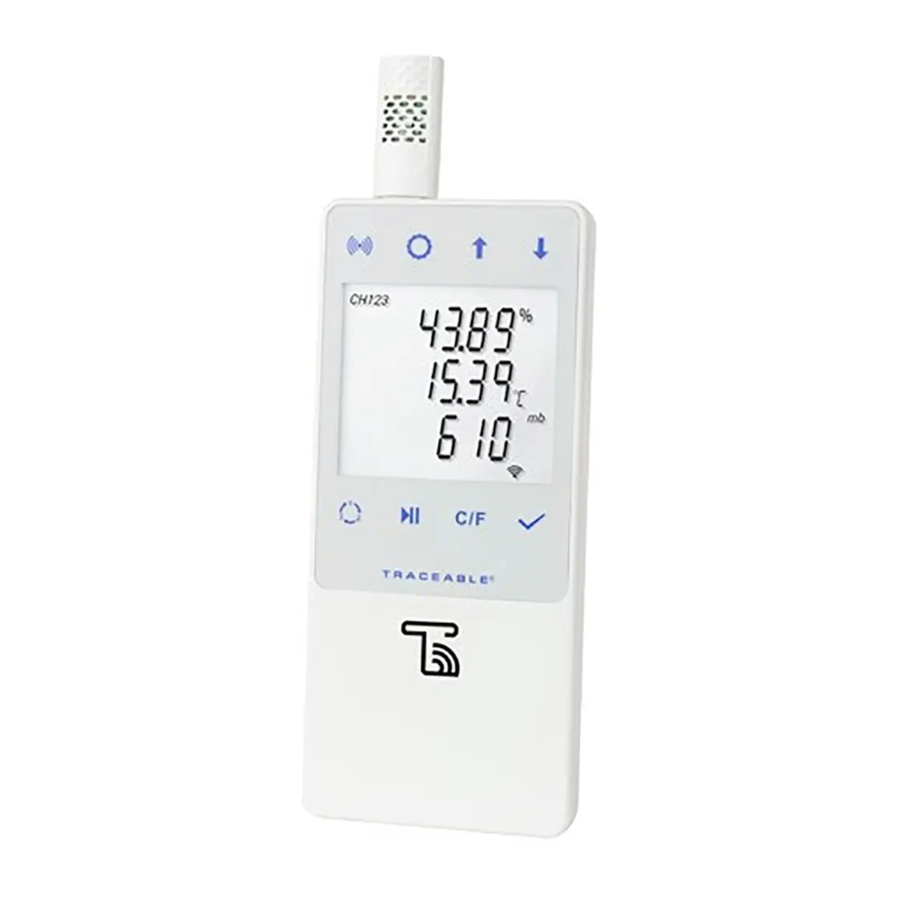 Traceable 6529 - Datalogging Barometer Hygrometer Thermometer Manual | ManualsLib