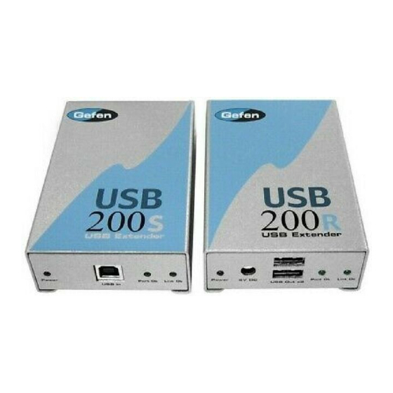 GEFEN USB-200 EXTENDER USER MANUAL | ManualsLib