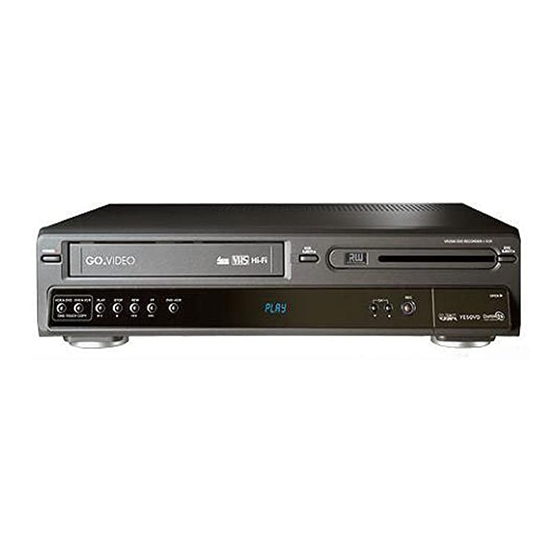 GOVIDEO VR2940 DVD VCR COMBO QUICK START | ManualsLib