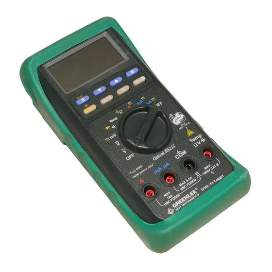 GREENLEE DML-430 MULTIMETER INSTRUCTION MANUAL | ManualsLib