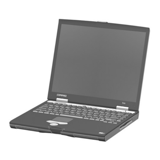 COMPAQ EVO N1000V LAPTOP USER MANUAL | ManualsLib