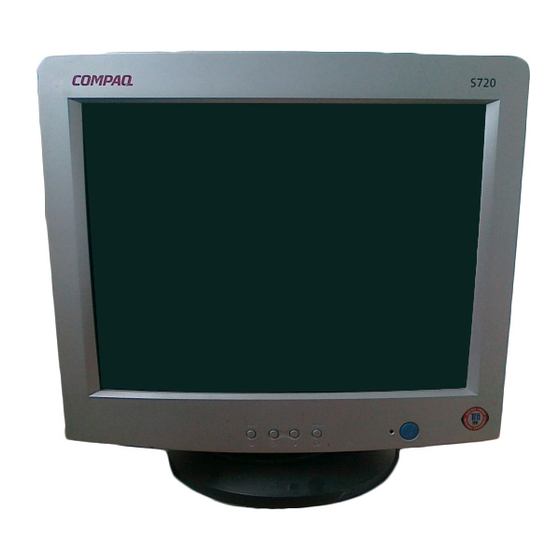 COMPAQ S720 MONITOR SPECIFICATIONS | ManualsLib