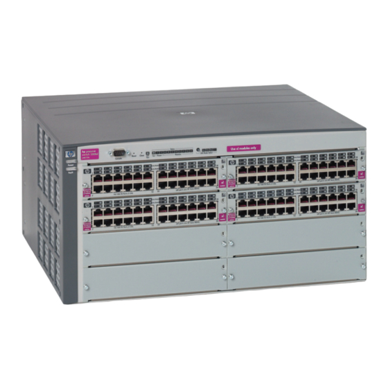 HP PROCURVE J8766A SWITCH INSTALLATION MANUAL | ManualsLib