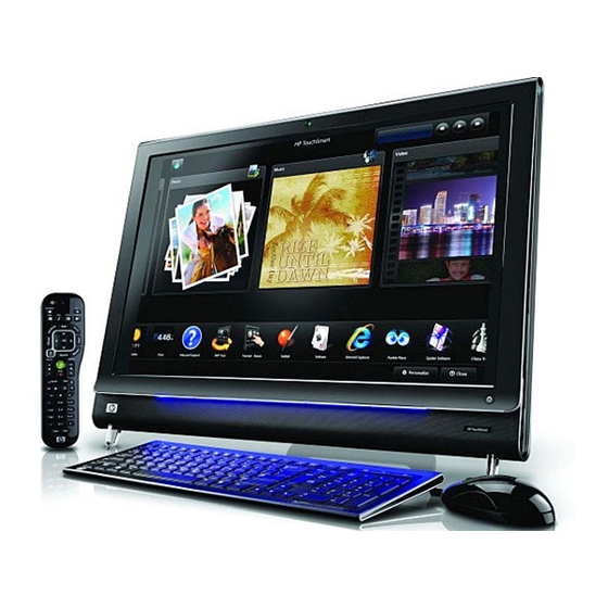 HP TOUCHSMART 600-1155 DESKTOP USER MANUAL | ManualsLib