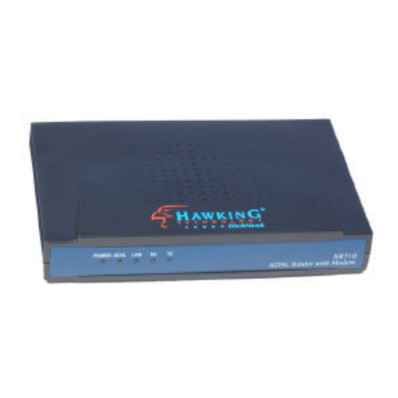 HAWKING AR710 NETWORK ROUTER SPECIFICATIONS | ManualsLib