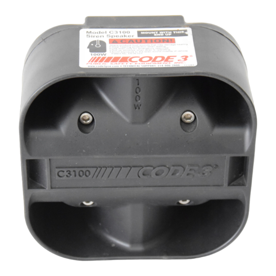 CODE 3 C3100-PIU INSTALLATION AND OPERATION INSTRUCTION Pdf Download ...