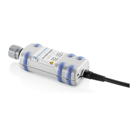 ROHDE & SCHWARZ NRP-Z21 OPERATING MANUAL Pdf Download | ManualsLib