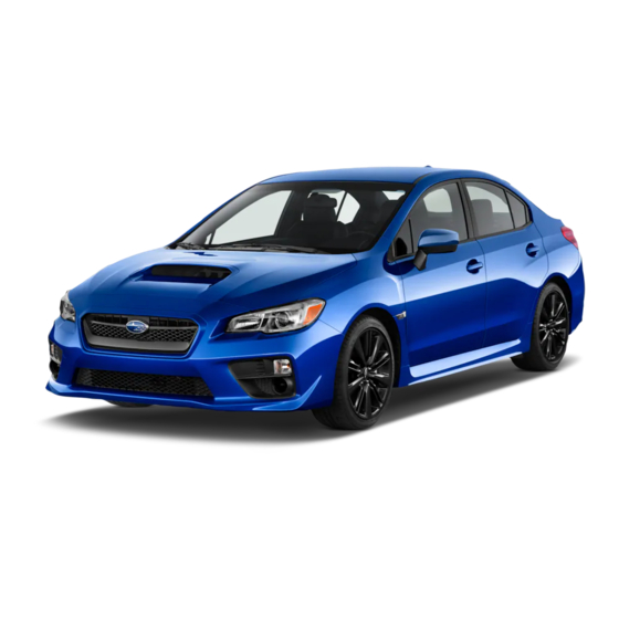 SUBARU WRX 2017 QUICK REFERENCE MANUAL Pdf Download | ManualsLib