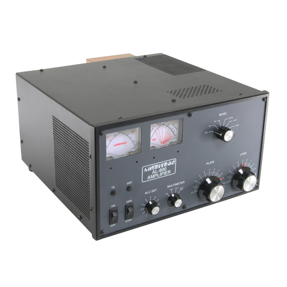 AMERITRON AL-800 INSTRUCTION MANUAL Pdf Download | ManualsLib