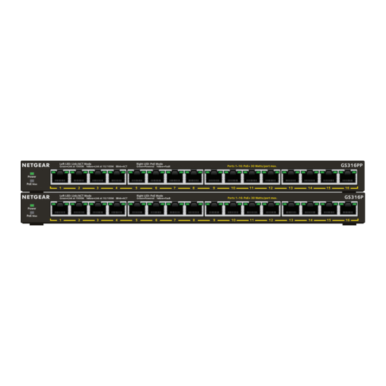 NETGEAR GS316P INSTALLATION MANUAL Pdf Download | ManualsLib