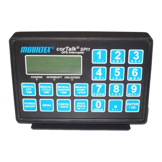 MOBILTEX CORTALK SPI1 INSTALLATION AND OPERATING INSTRUCTIONS MANUAL ...