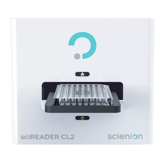 SCIENION SCIREADER CL2 ORIGINAL USER MANUAL Pdf Download | ManualsLib