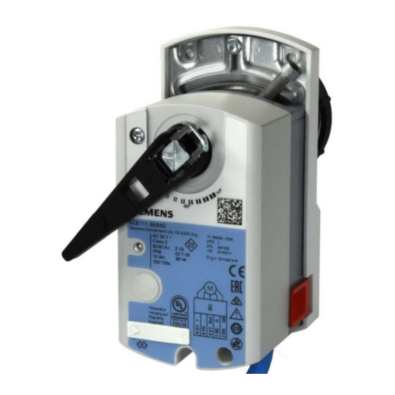 SIEMENS ACVATIX G B111.9E/MO SERIES MANUAL Pdf Download | ManualsLib