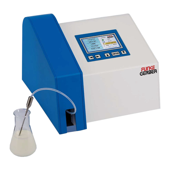 FUNKE GERBER LACTOFLASH USER AND REFERENCE MANUAL Pdf Download | ManualsLib
