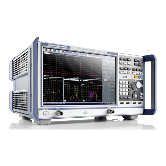 R&S ZNC 3 USER MANUAL Pdf Download | ManualsLib