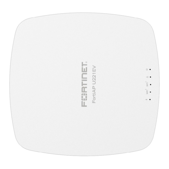 FORTINET FORTIAP U221EV QUICK START MANUAL Pdf Download | ManualsLib