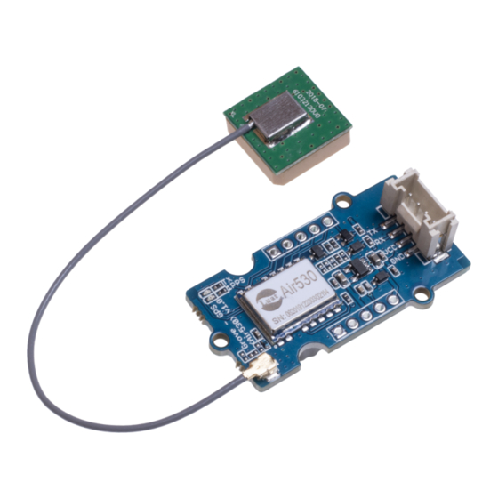 SEEED GROVE GPS AIR530 MANUAL Pdf Download | ManualsLib