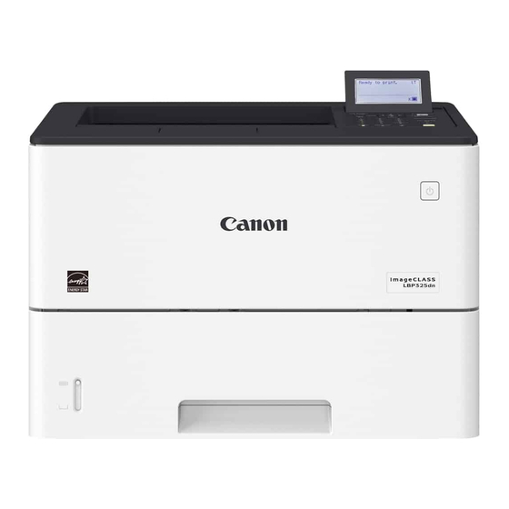CANON IMAGECLASS LBP325DN GETTING STARTED Pdf Download | ManualsLib