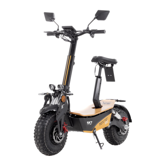 SXT SCOOTERS MONSTER EEC MANUAL Pdf Download | ManualsLib