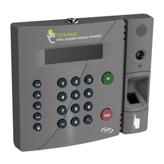 ICON TIME SYSTEMS TOTALPASS SMALL BUSINESS PREMIUM USER MANUAL Pdf ...