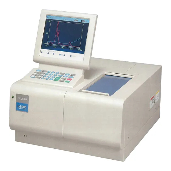 HITACHI U-2910 INSTRUCTION MANUAL Pdf Download | ManualsLib