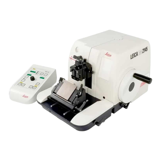 LEICA RM 2145 INSTRUCTION MANUAL Pdf Download | ManualsLib