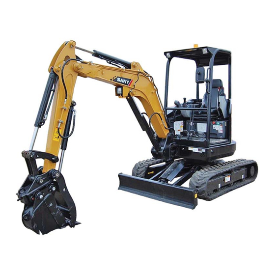 SANY SY26U OPERATION AND MAINTENANCE MANUAL Pdf Download | ManualsLib