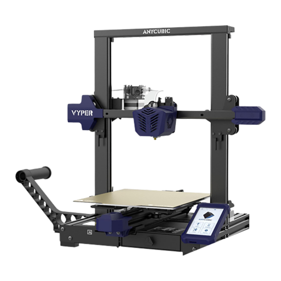 ANYCUBIC VYPER USER MANUAL Pdf Download | ManualsLib