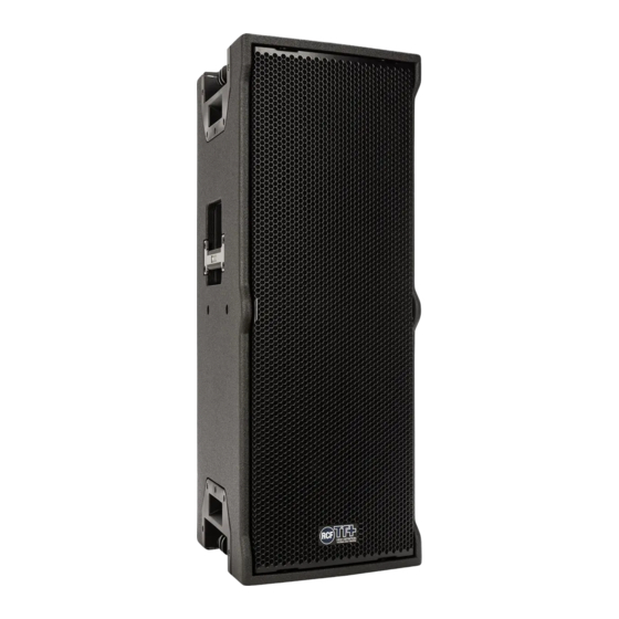 RCF TTL 4-A OWNER'S MANUAL Pdf Download | ManualsLib